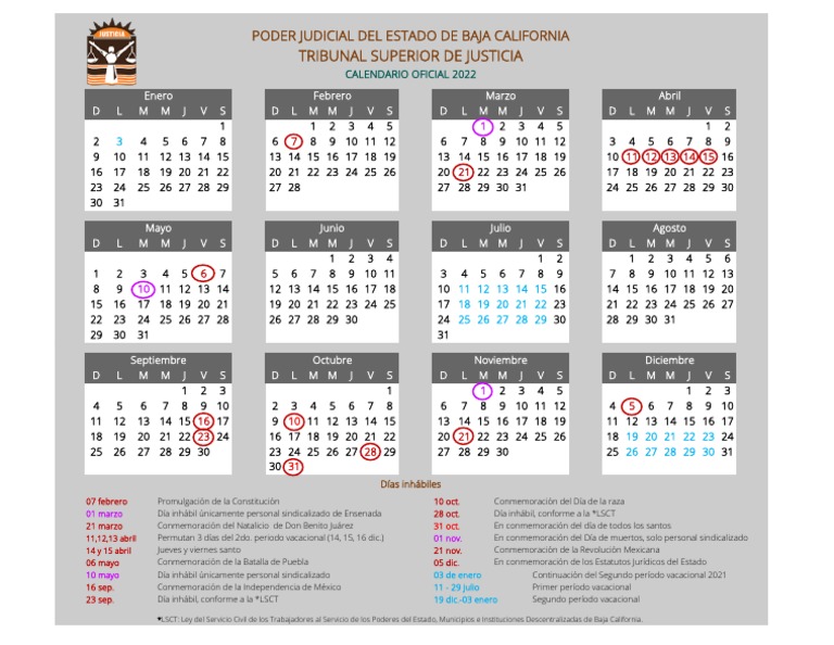 Cal Dias Inhabiles | PDF | Gobierno