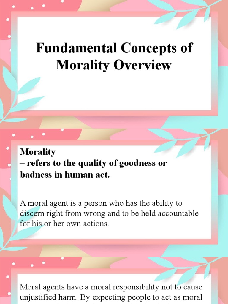 Fundamental Concepts of Morality Overview | PDF | Morality | Social ...