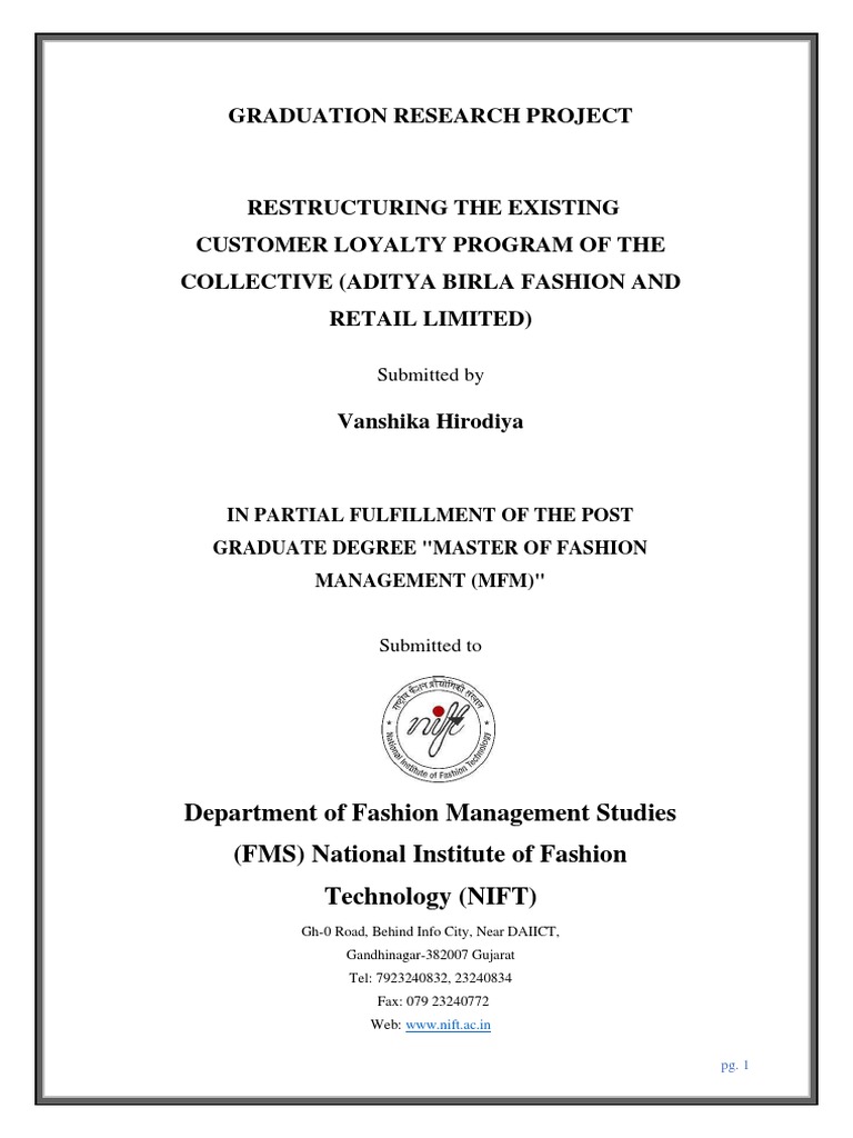 Graduation Research Project | PDF | Human Resource Management | Marketing