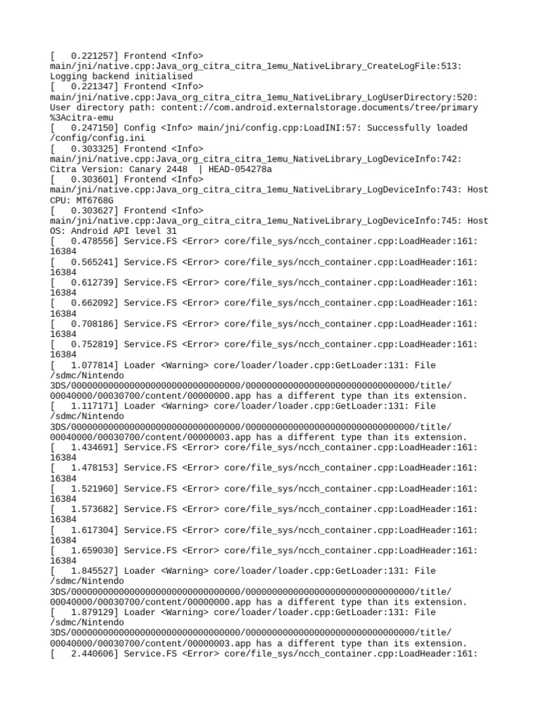 Citra Log | PDF | Software Engineering | Digital Technology Citra Log | PDF | Software Engineering | Digital Technology