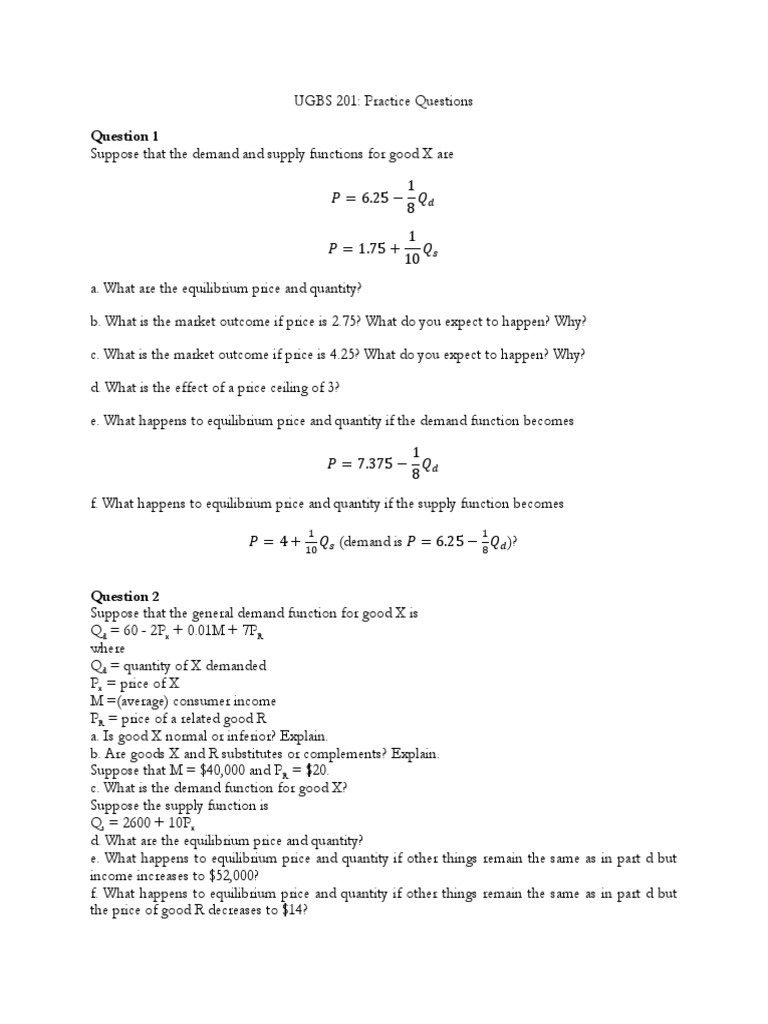 Economics Practice Questions | Download Free PDF | Monopoly | Labour ...