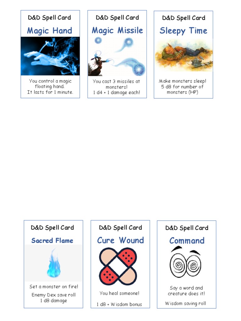 D&D Attack Cards | PDF