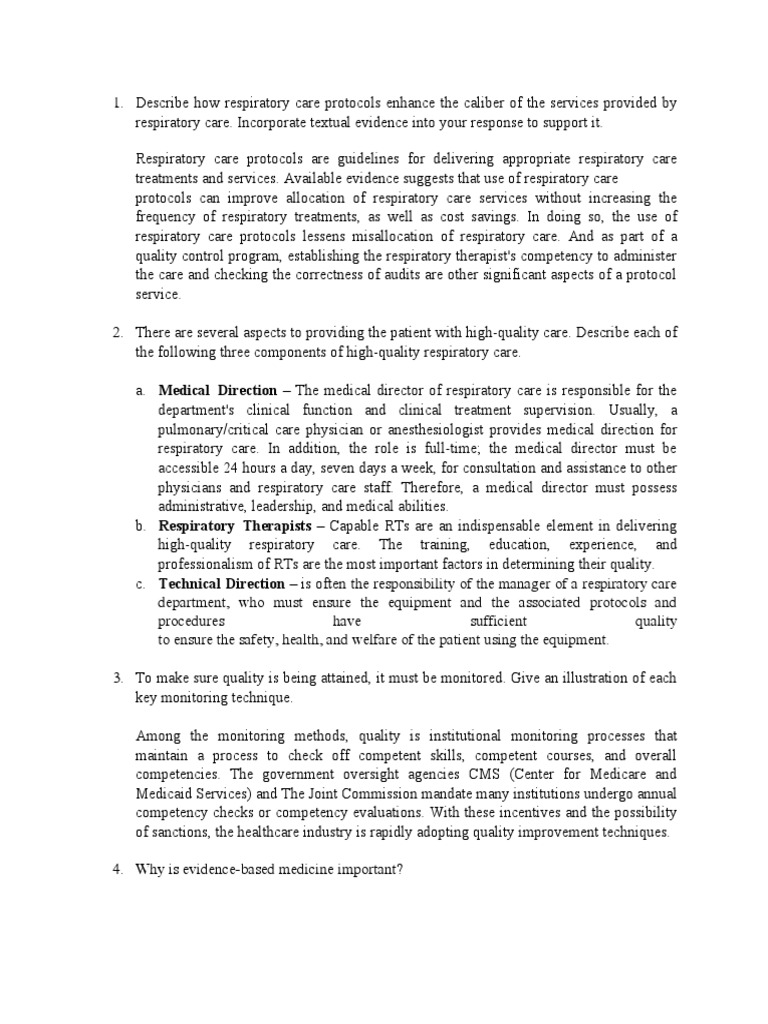 FRT Unit 2 Answers | PDF | Evidence Based Medicine | Medicine FRT Unit 2 Answers | PDF | Evidence Based Medicine | Medicine
