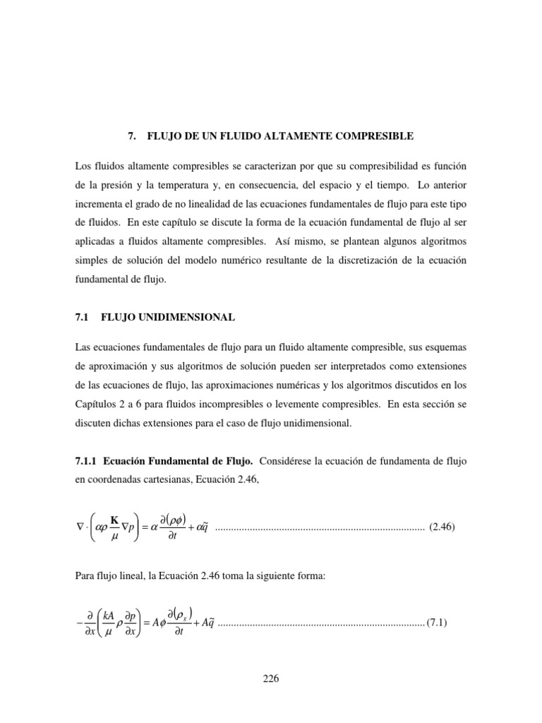 Flujo de Un Fluido Altamente Compresible | PDF | Ecuaciones | Gases