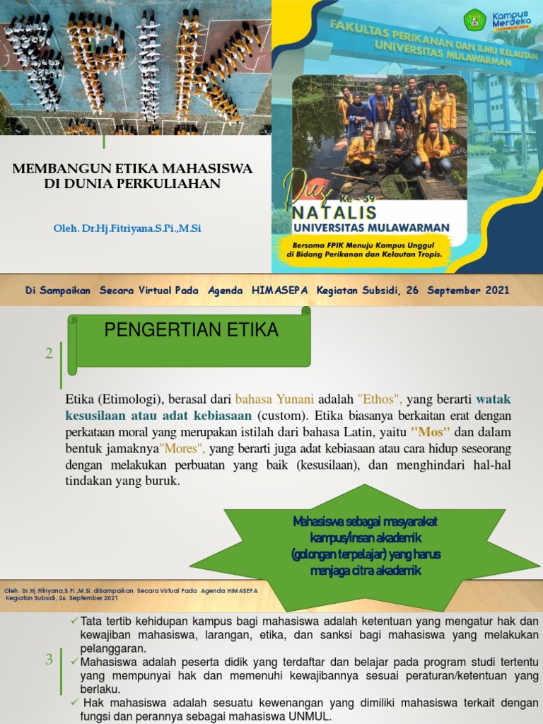 Etika Mahasiswa | PDF