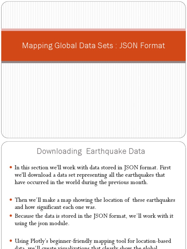 Mapping Global Data Sets - Json | PDF | Json | Latitude