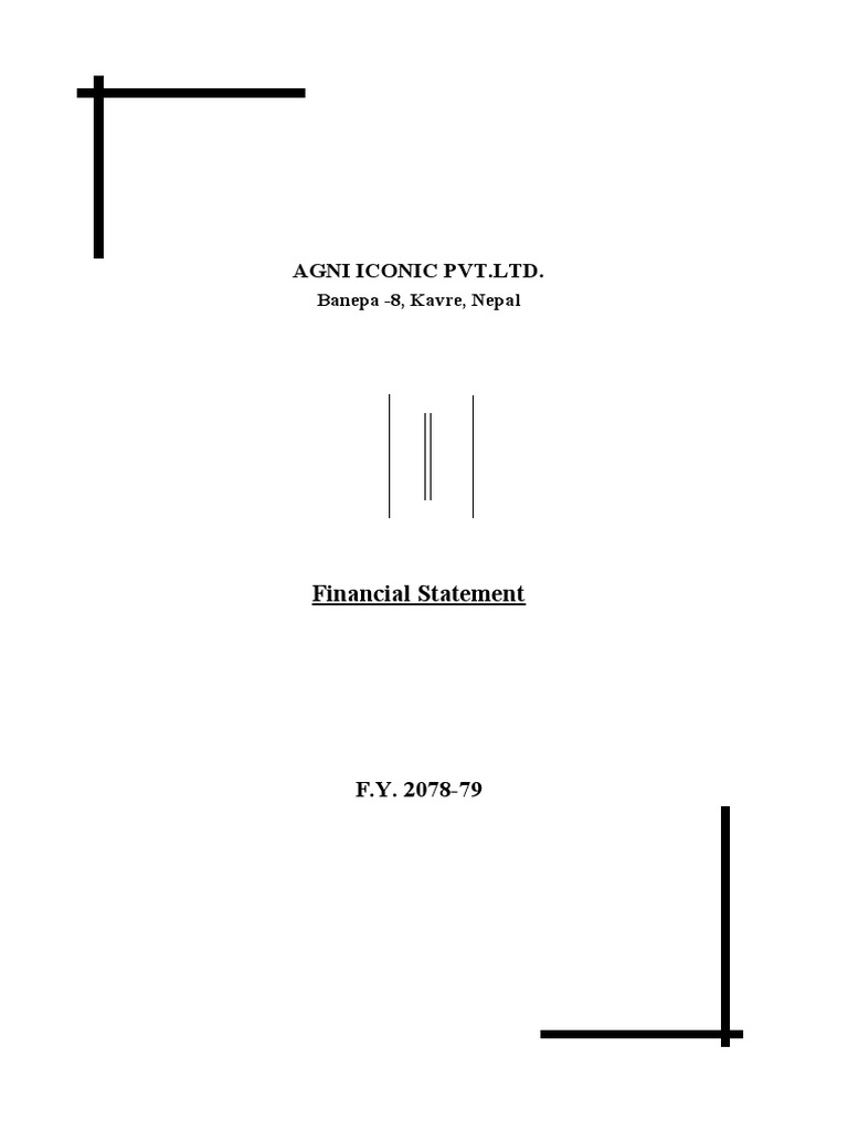 AGNI ICONIC PVT.LTD. Financial Statements FY 2078-79 | PDF | Expense ...