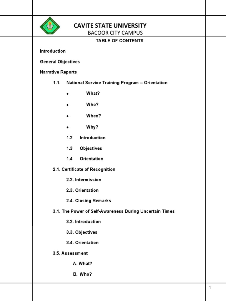 NSTP CWTS Narrative Report Template 1 | PDF | Prediabetes | Diabetes
