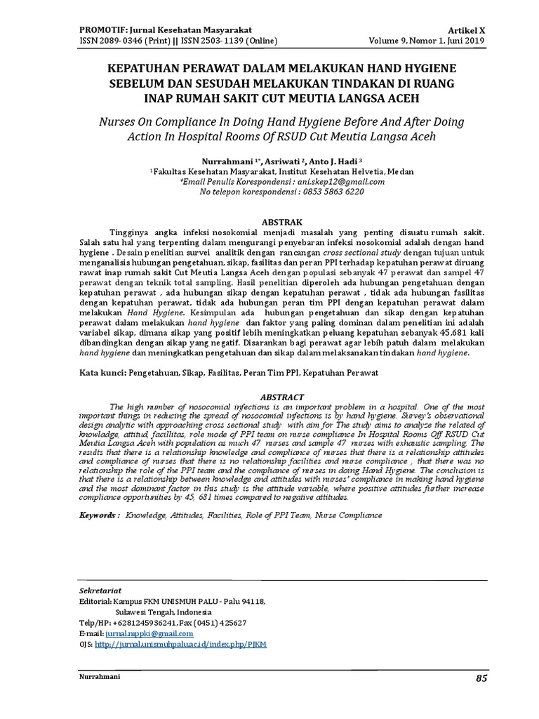 Jurnal Hand Hygiene 2 | PDF