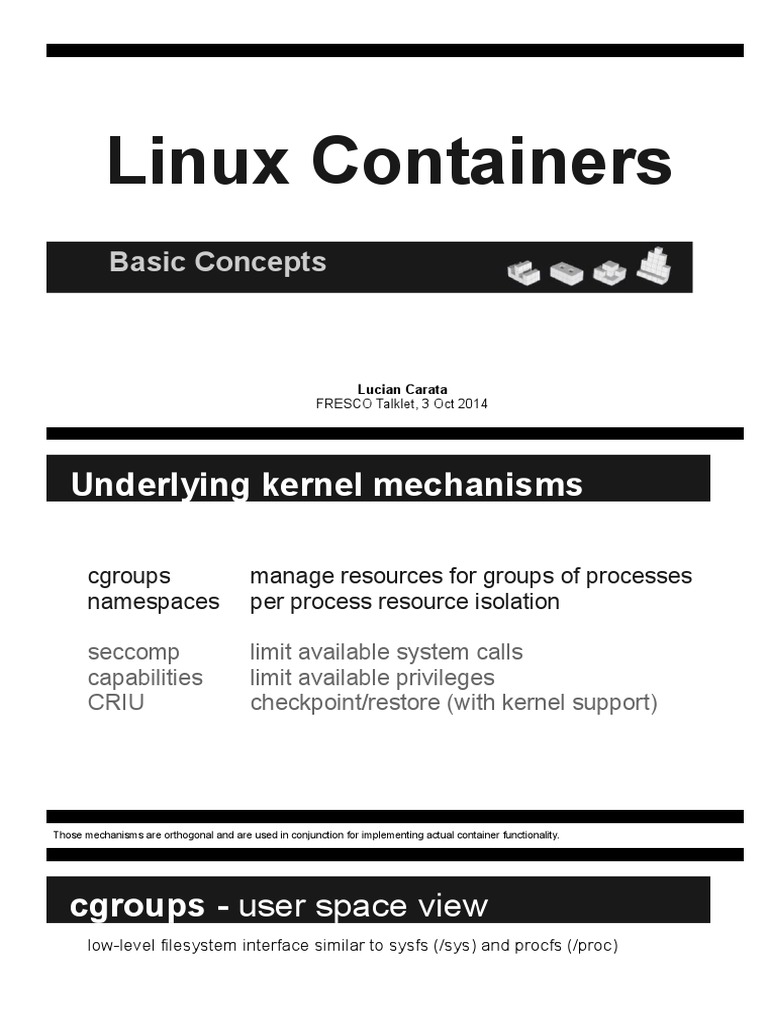 Linux Container | PDF | Kernel (Operating System) | Unix Variants