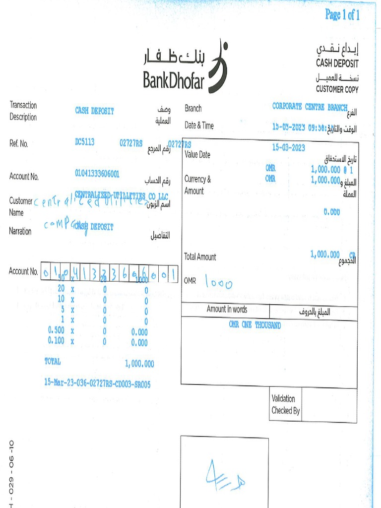Tender Fee Payment Receipt -CUC-000-00-000-LE-TND-0030 | PDF