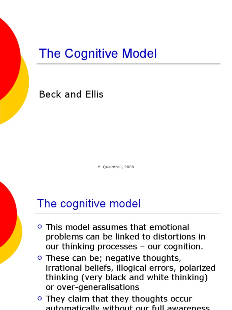 The Cognitive Model: Beck and Ellis | PDF | Rational Emotive Behavior ...