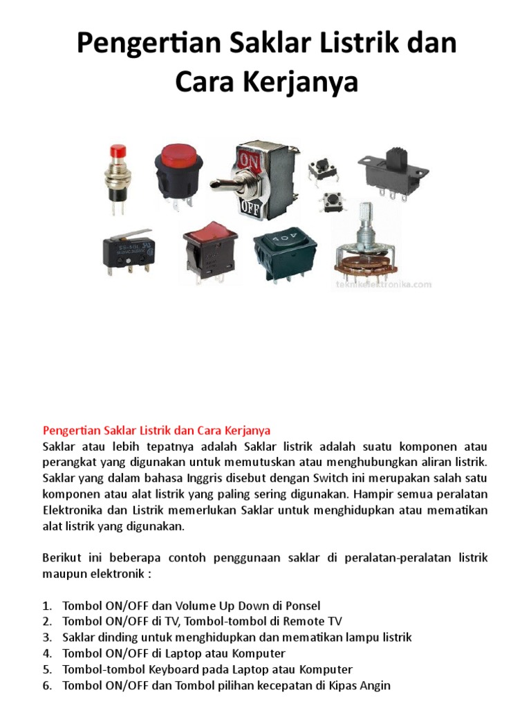 SAKLAR DAN RELAY | PDF