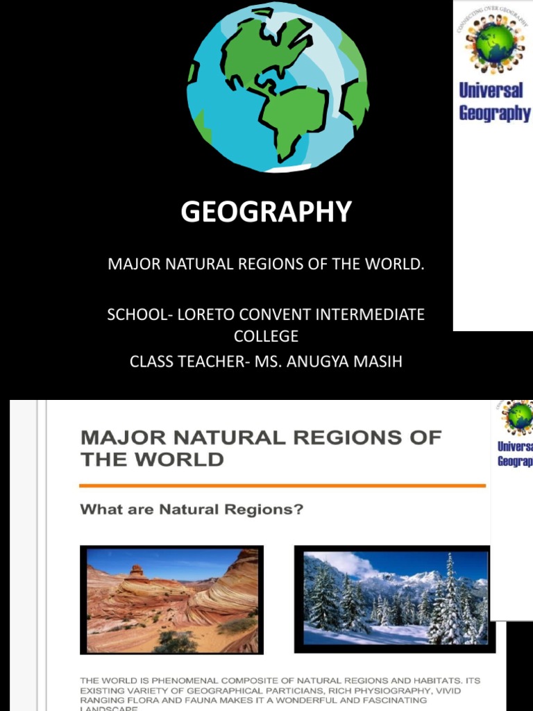 Chp 20 Major Natural Regions of The World | PDF | Desert | Tropics