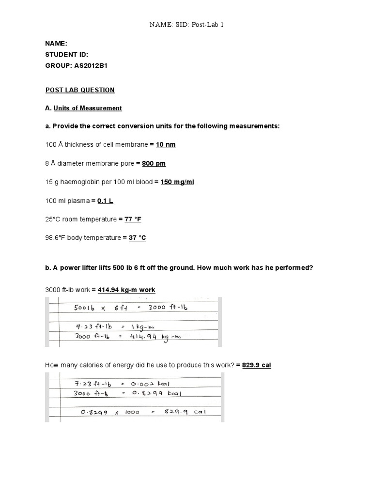 Conversion & Solution Calculations | PDF