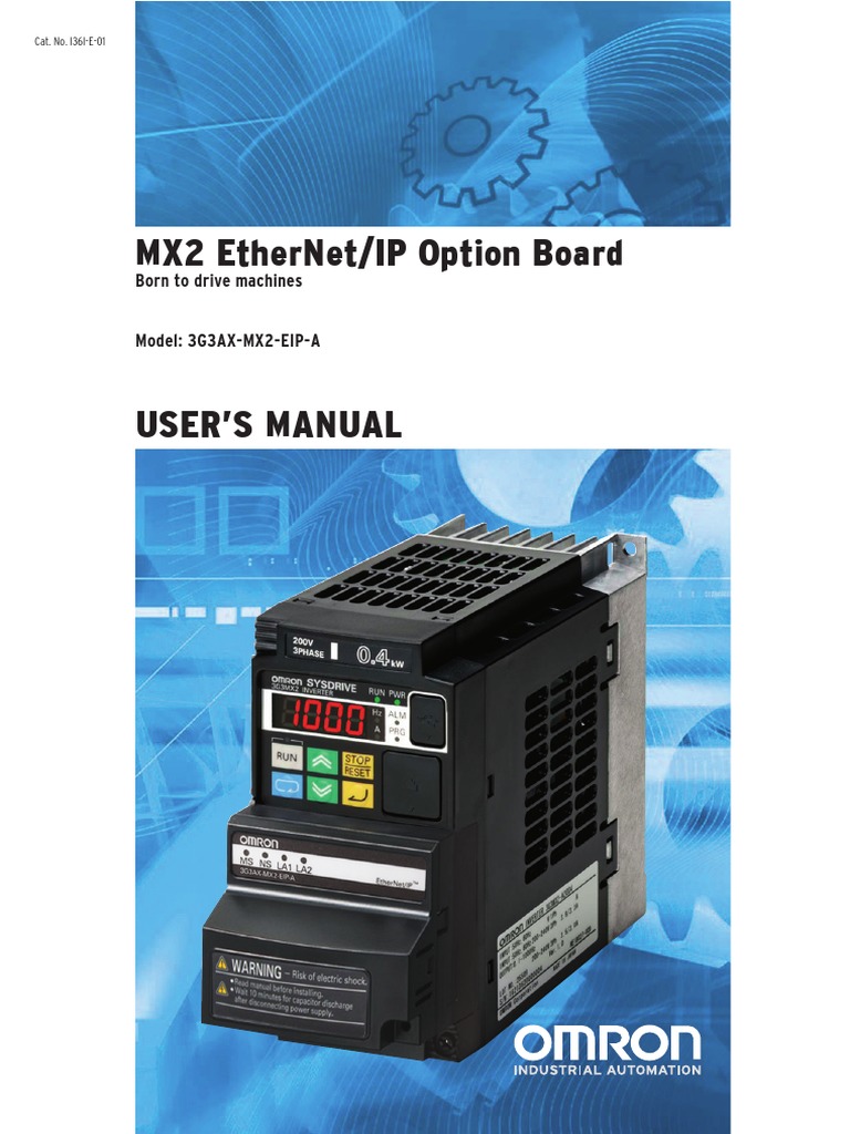 Mx2 EthernetIP Option Board Users Manual | PDF | High Voltage | Parameter (Computer Programming)