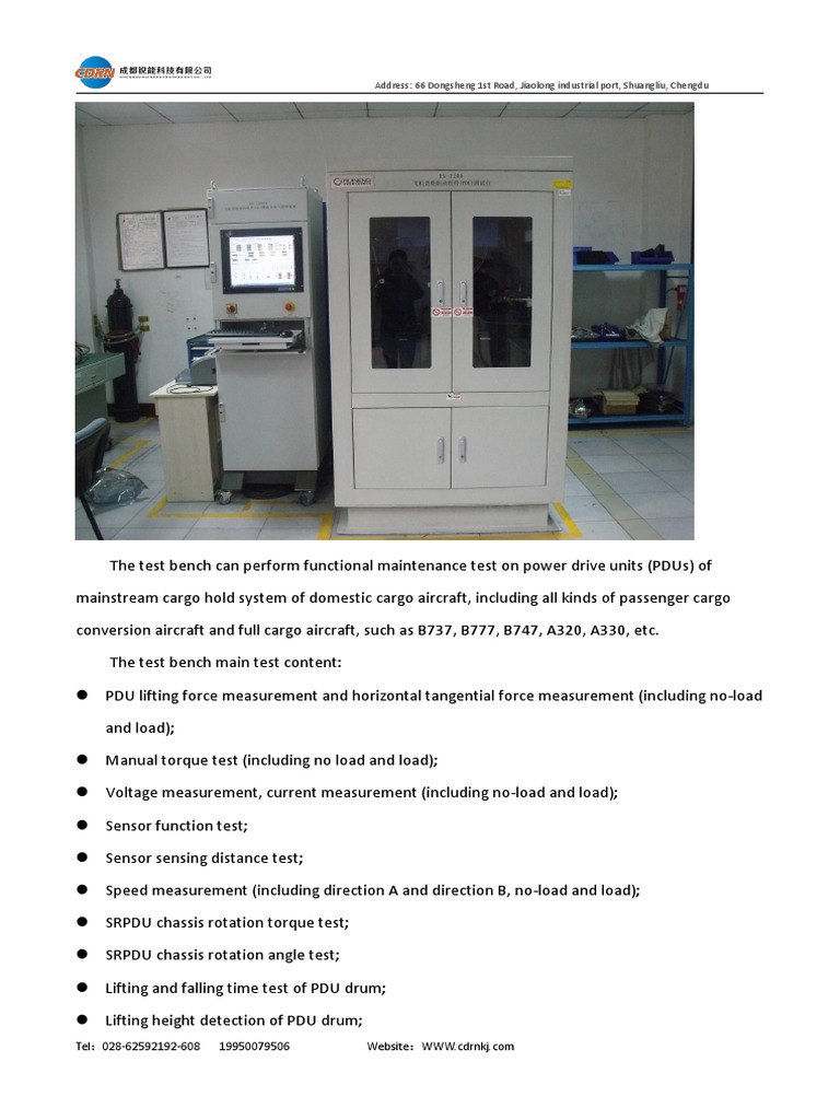 Pdu Test Bench | PDF | Metrology | Mechanical Engineering