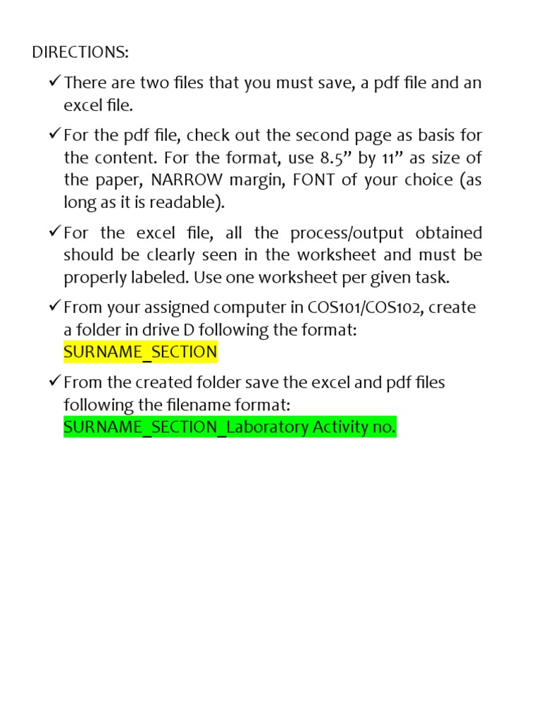 Lab Format | PDF