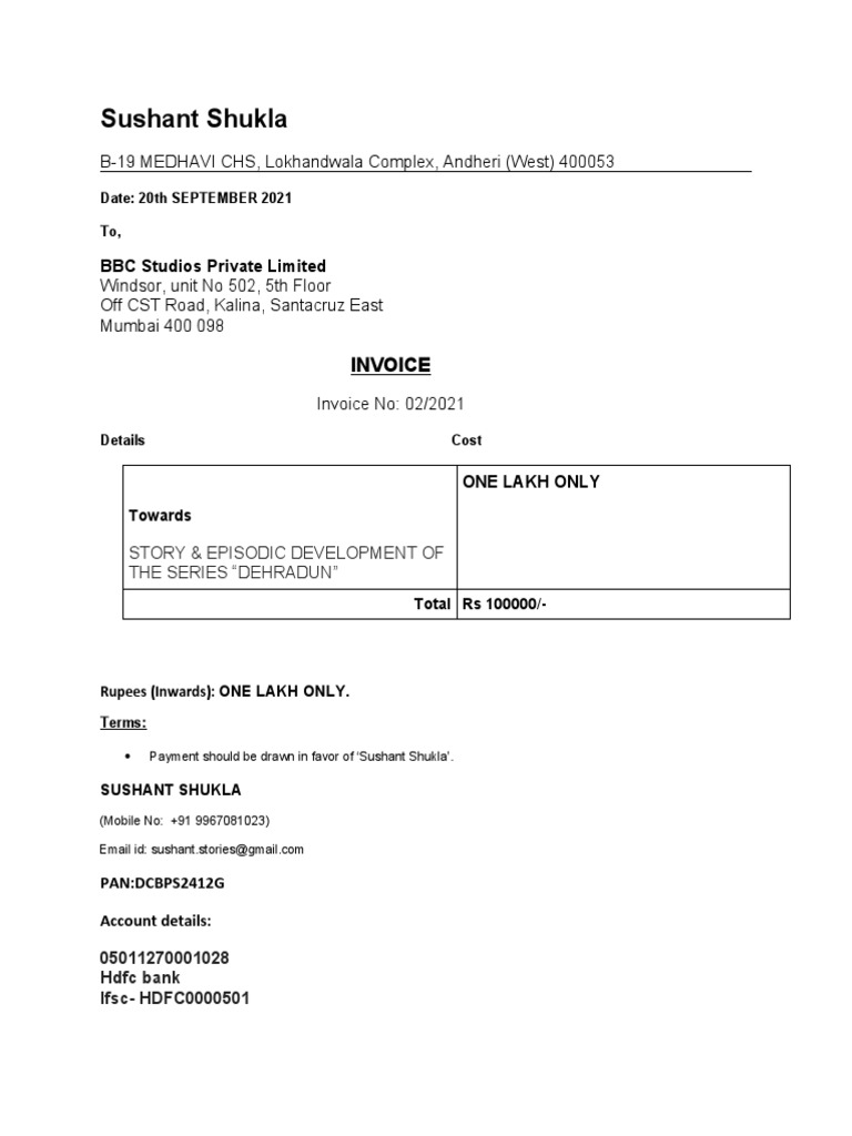 Sushant Shukla: B-19 MEDHAVI CHS, Lokhandwala Complex, Andheri (West ...