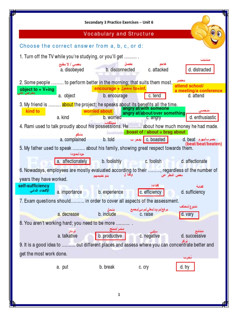 Longman Unit 6 Answered + Great Expectations | PDF | Estella (Great Expectations) | Great ...