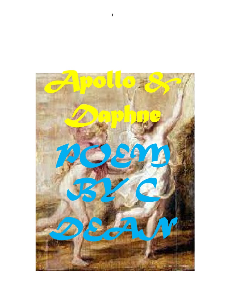 Apollo and Daphne-Elizabethan Sonnet Cycle Sequence: Erotic Poetry | PDF