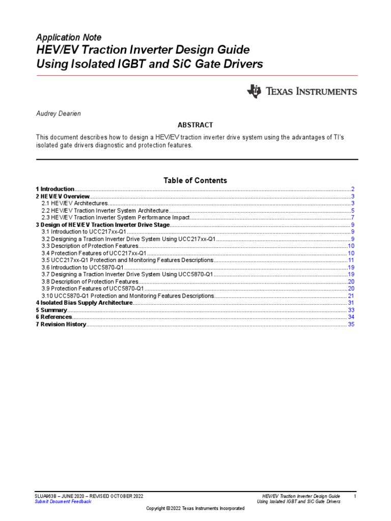 Slua 963 B | PDF | Power Inverter | Electric Vehicle