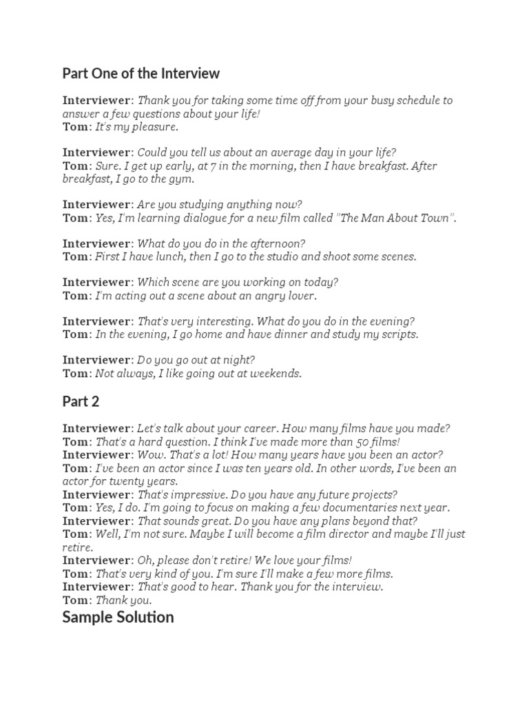 TVPSS Audition Script | PDF