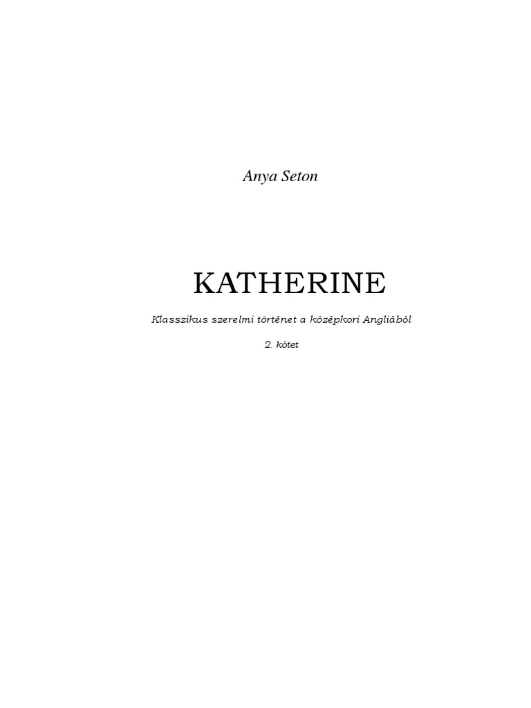Anya Seton - Katherine 02 | PDF