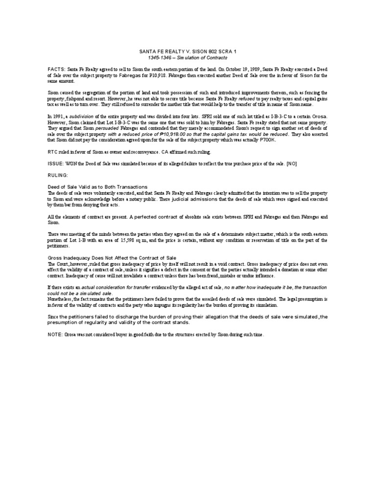 1345-1346 - Simulation of Contracts | PDF | Deed | Property