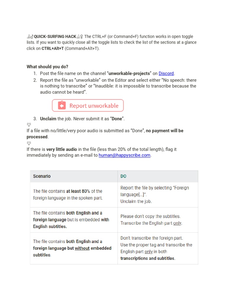 Guidelines Transcribing | PDF | Comma | Quotation Mark