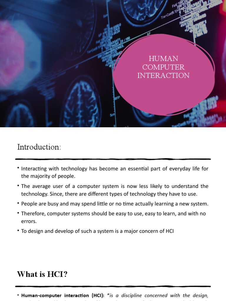 Human Computer Interaction | PDF | Human–Computer Interaction | World Wide Web