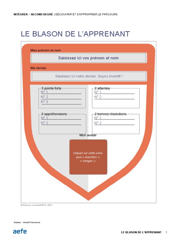 Le Blason de Lapprenant | PDF
