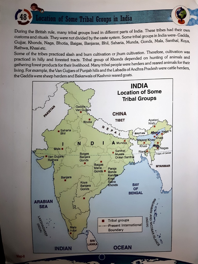 Location of Major Tribal Groups in India | PDF | South Asia | Social ...