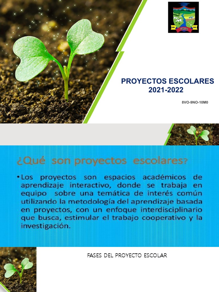 Proyectos Escolares 8vo-9no-10mo | PDF | Tecnología
