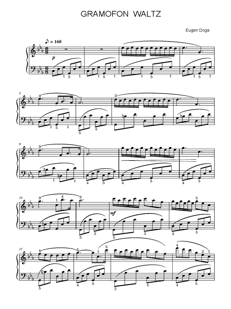 Gramophone Waltz - Eugen Doga | PDF