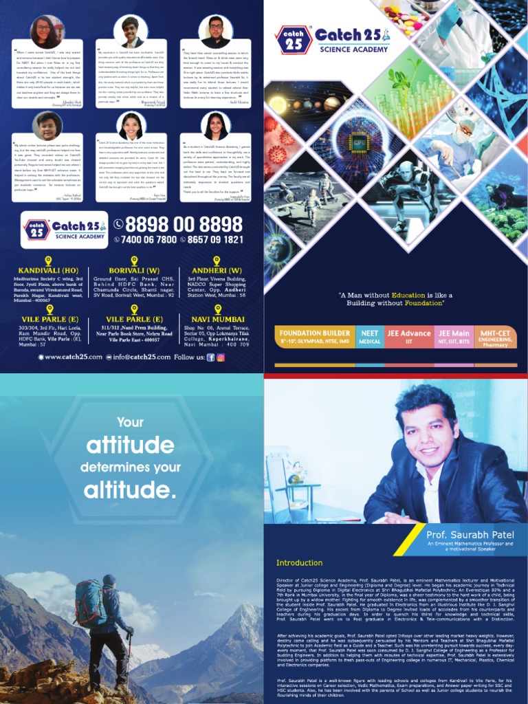 Catch25 Brochure 2023 | PDF | Science | Observation