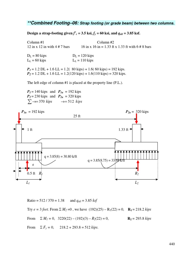 Combined Footings 06 | Download Free PDF | Applied And Interdisciplinary Physics | Mechanical ...