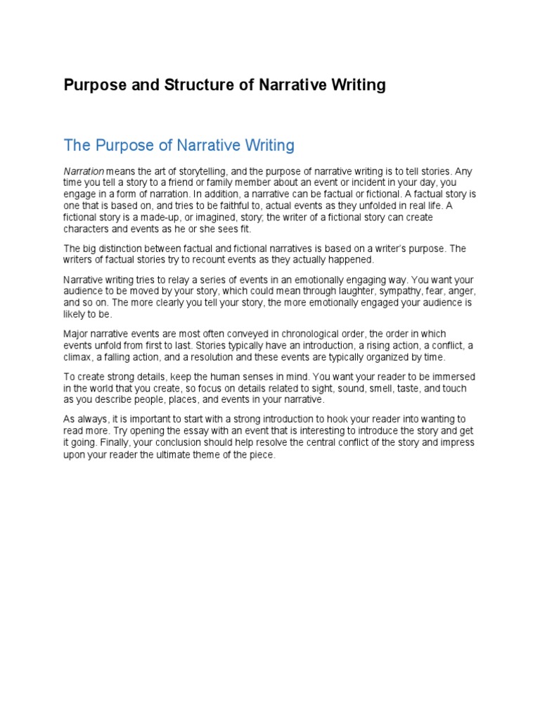 Level I Narrative Handout | PDF | Metaphor | Narrative