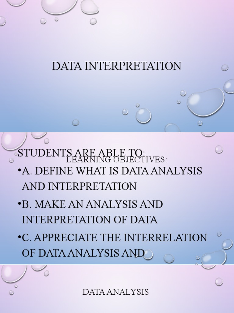 Data Interpretation | PDF | Data Analysis | Data