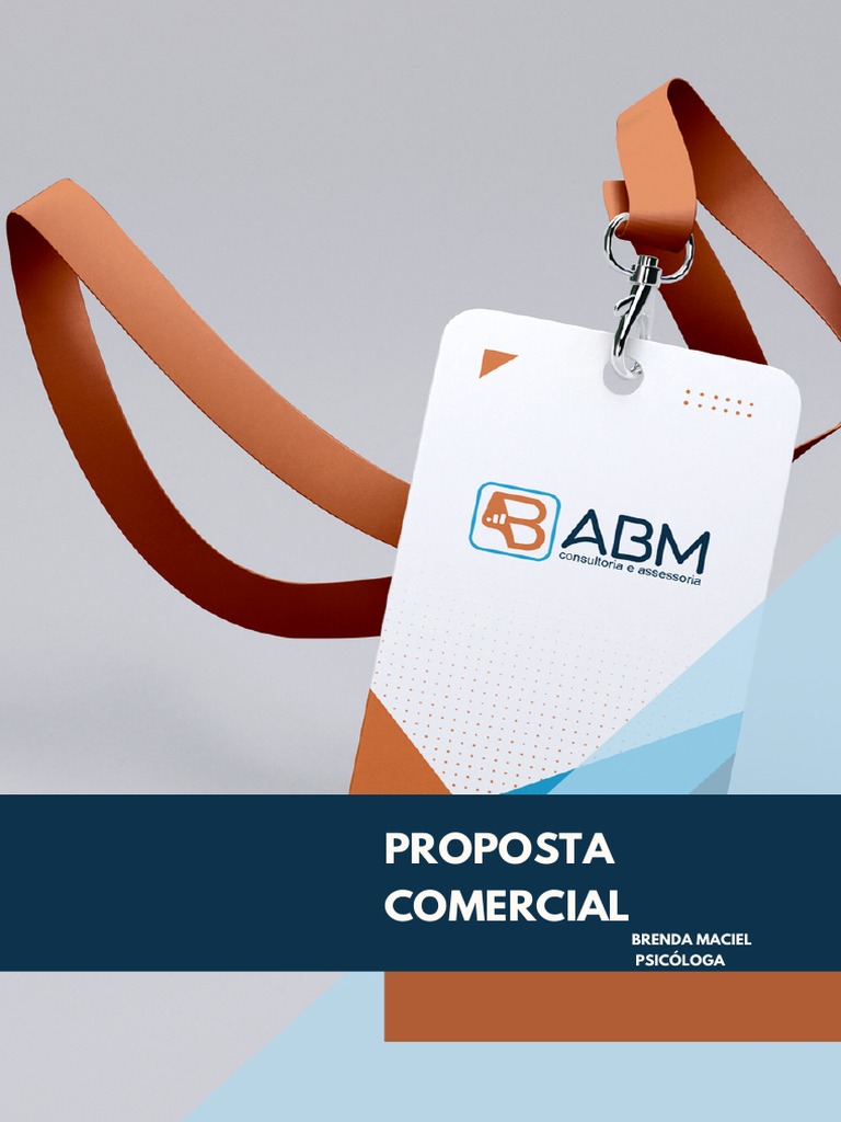 Proposta Comercial: Brenda Maciel Psicóloga | PDF | Psicologia | Economias