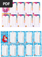 Tablas de Multiplicar Hello Kitty | PDF