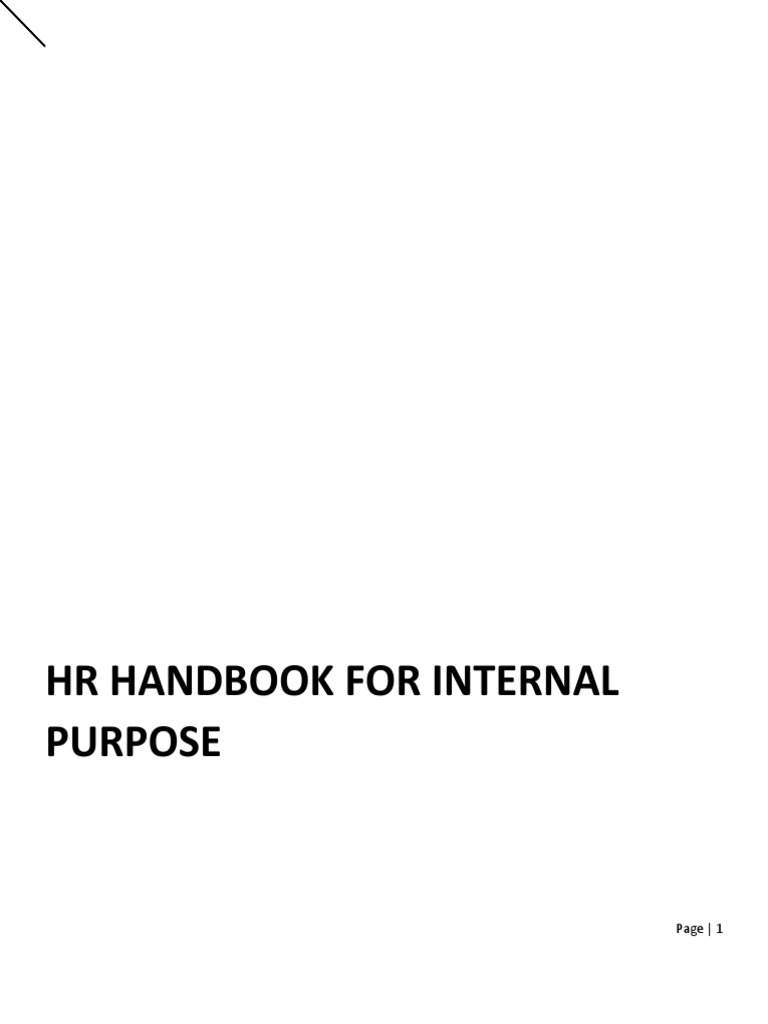 HR Manual For Internal Purpose | PDF | Recruitment | Résumé