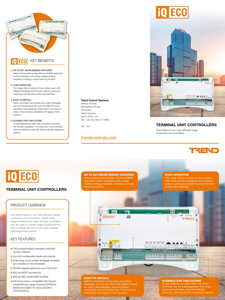 Trend IQeco Terminal Unit Controllers Offer Up to 60% Energy Savings ...