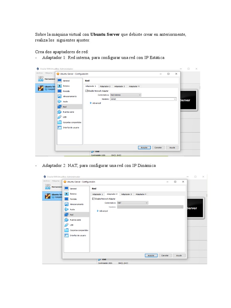 Configuración TCP Ip Ubuntu Server - Desktop | PDF
