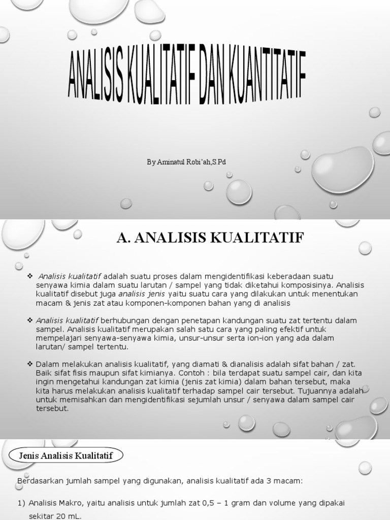 Analisis Kualitatif & Kuantitatif Kation Dan Anion Rev Nov Grey | PDF