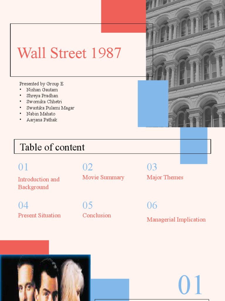 Wall Street 1987 | PDF