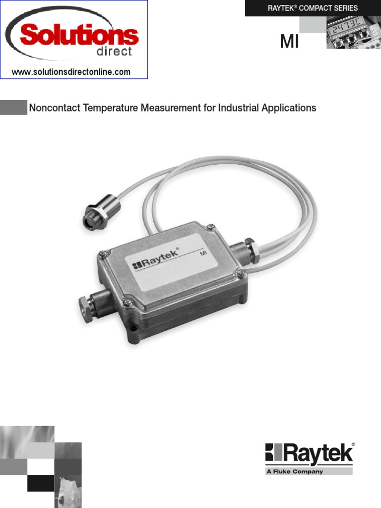 Raytek Mi Data Sheet | PDF | Thermocouple | Sensor