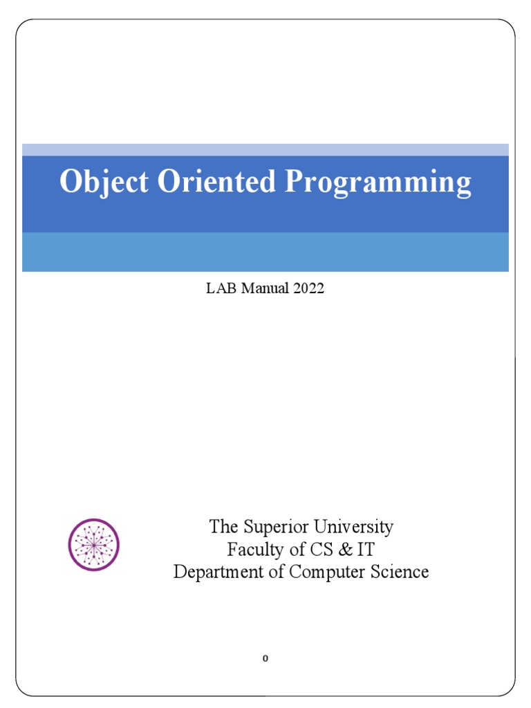Oop Lab Labmodule Pdf Class Computer Programming Inheritance Object Oriented Programming