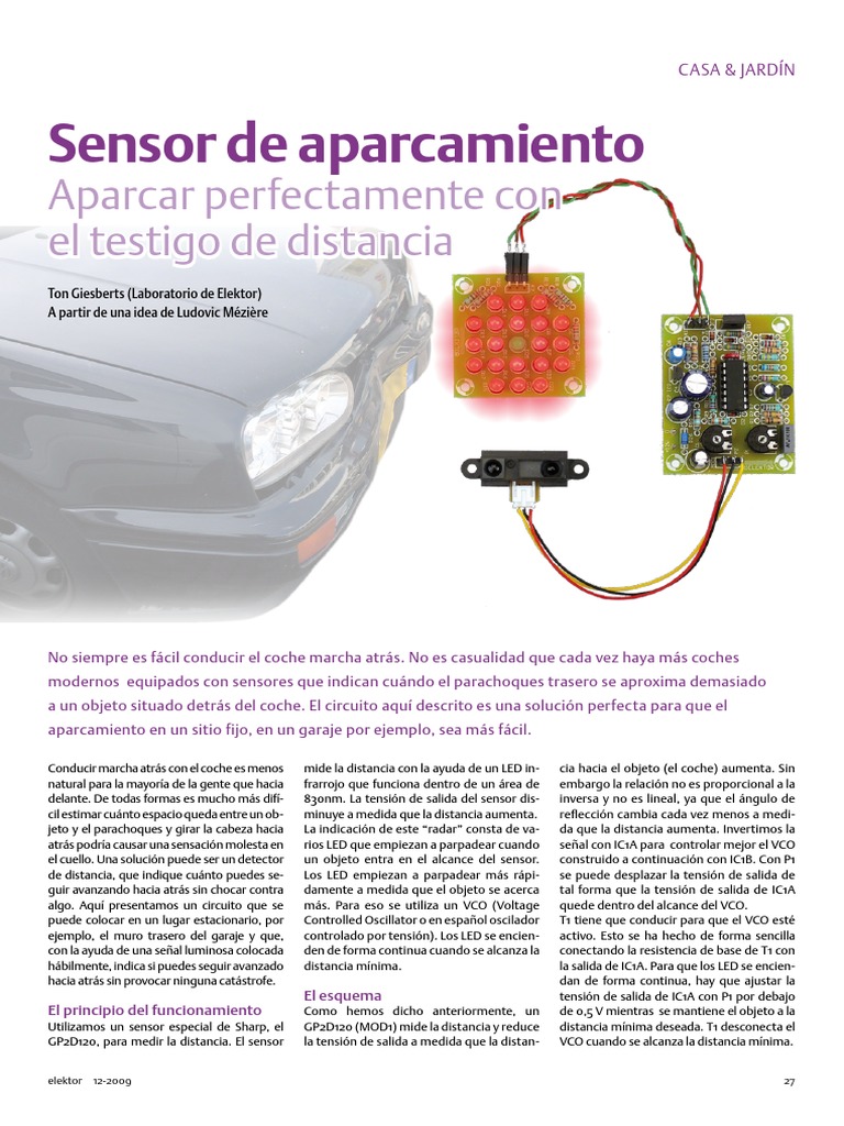 Sensor Distancia | PDF | Diodo emisor de luz | Ingenieria Eléctrica