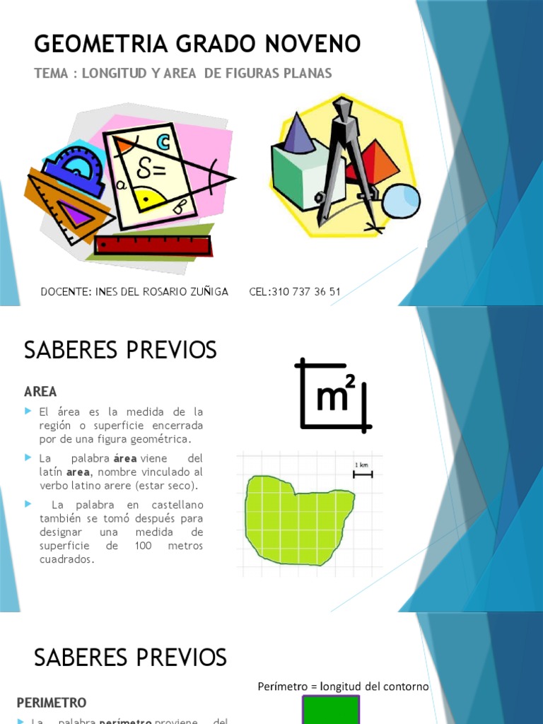 Longitud y Área de Figuras Planas | PDF | Zona | Triángulo